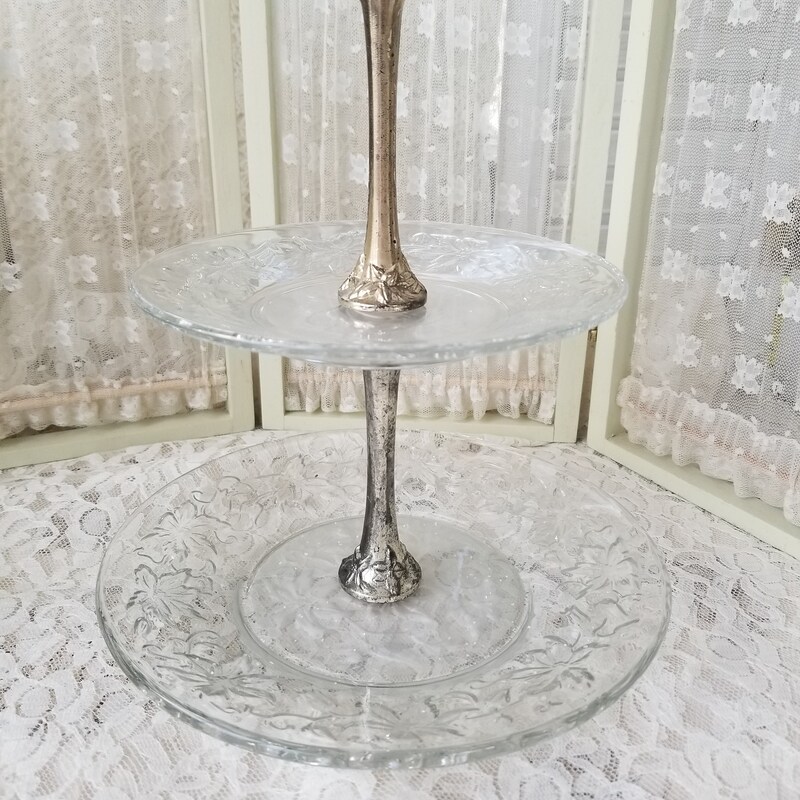 2 Tiered Tray - Etsy