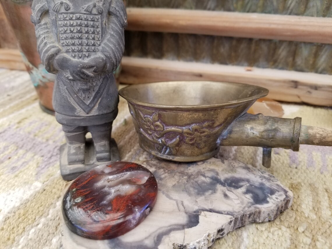 Unique Flat Bottomed Brass Dipper From China. This Unusual - Etsy