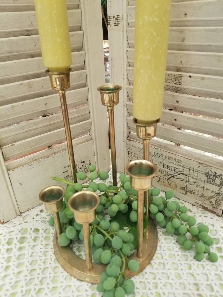 Midcentury Modern Brass Candlestick Ring. This Versatile Ring - Etsy