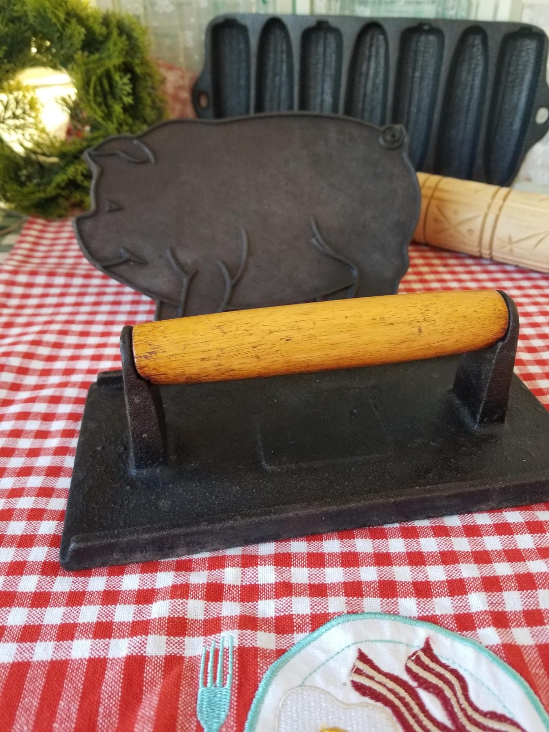 You Choose From Two Rustic Cast Iron Bacon Presses. Either of These ...