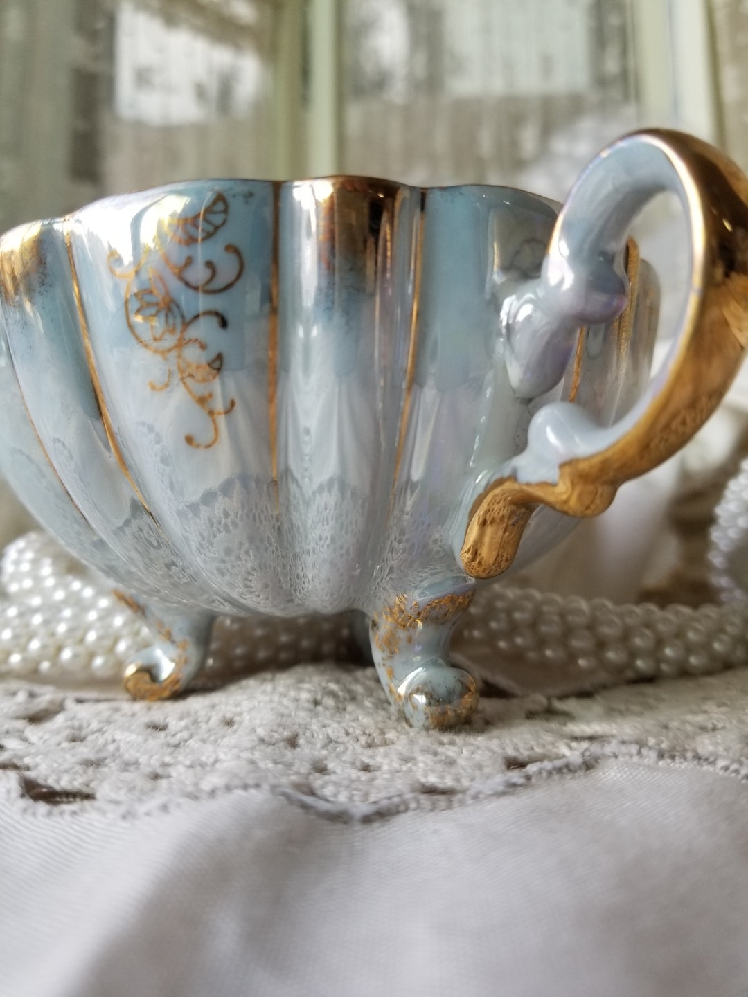 Beautiful Delicate Gold Gilded Vintage Teacup for Your Collection. This ...