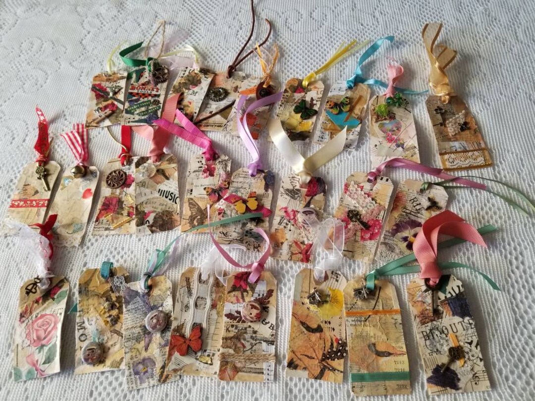 Beautiful Hand Crafted Junk Journal Tags. Each One is Unique - Etsy