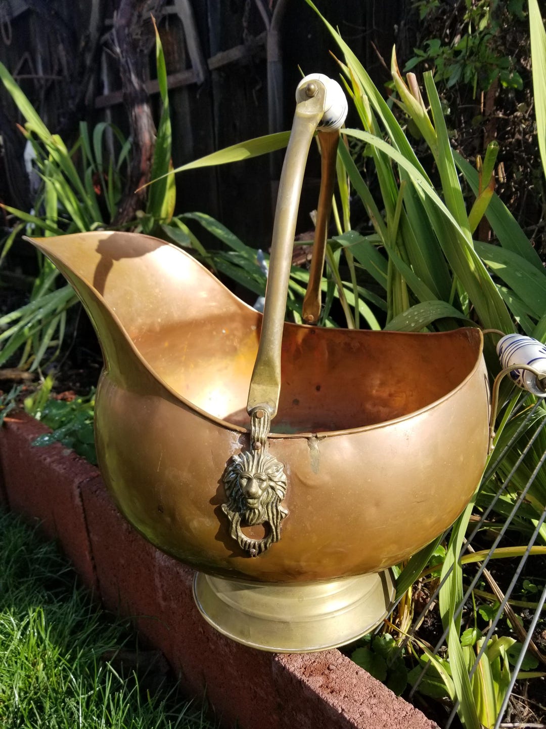 Fabulous Huge Copper/brass Coal Scuttle From Holland. This Massive 18 ...