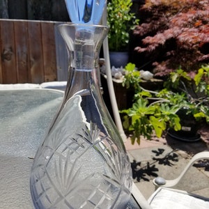 Exquisite French Cut Crystal Decanter. Sparkling Crystal Decanter From ...