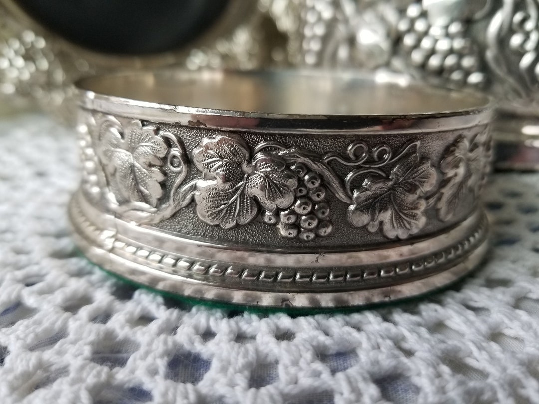 Beautiful Mid-century Silver Plated Coaster. This Silver Coaster, With ...
