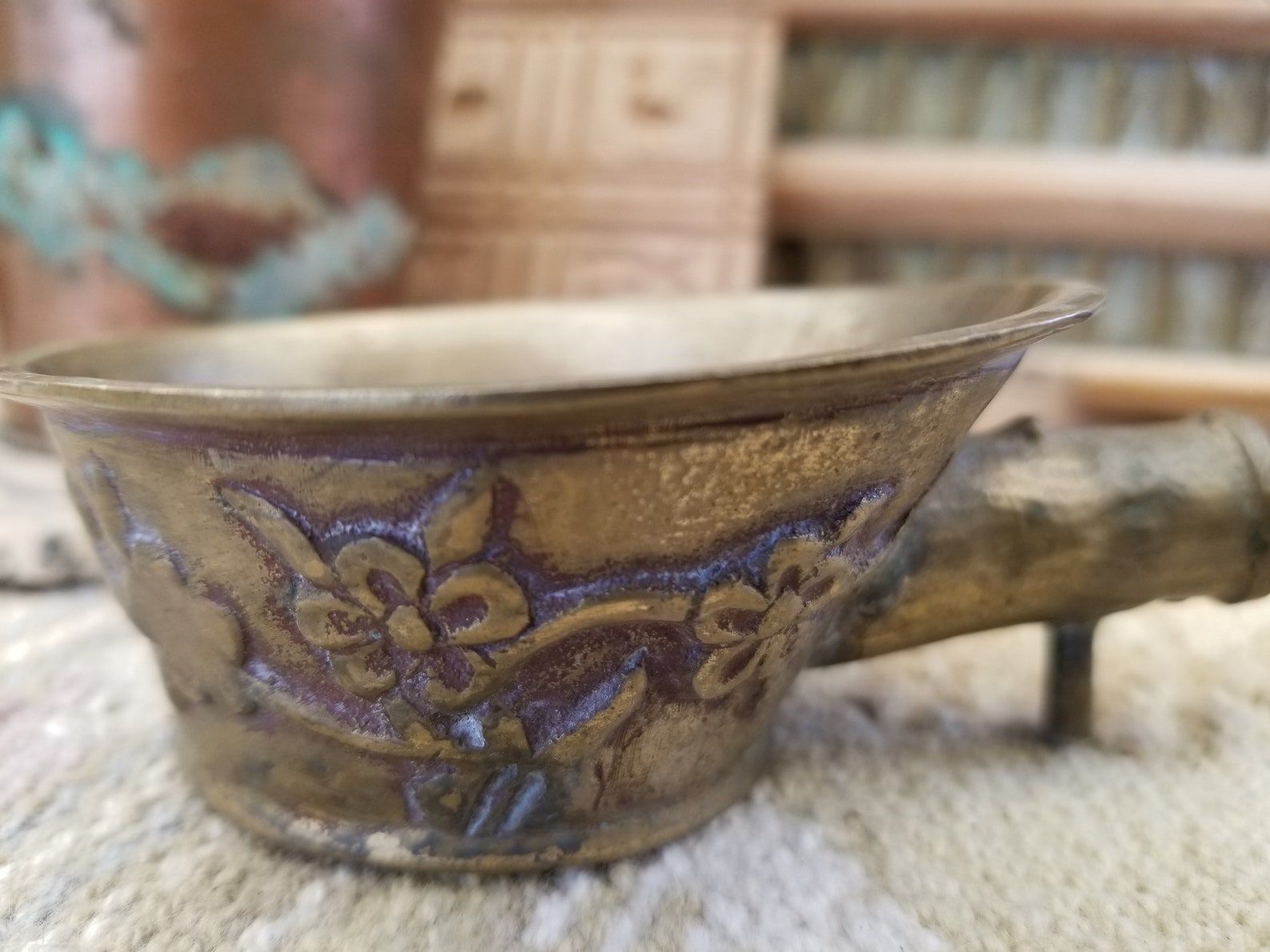 Unique Flat Bottomed Brass Dipper From China. This Unusual - Etsy