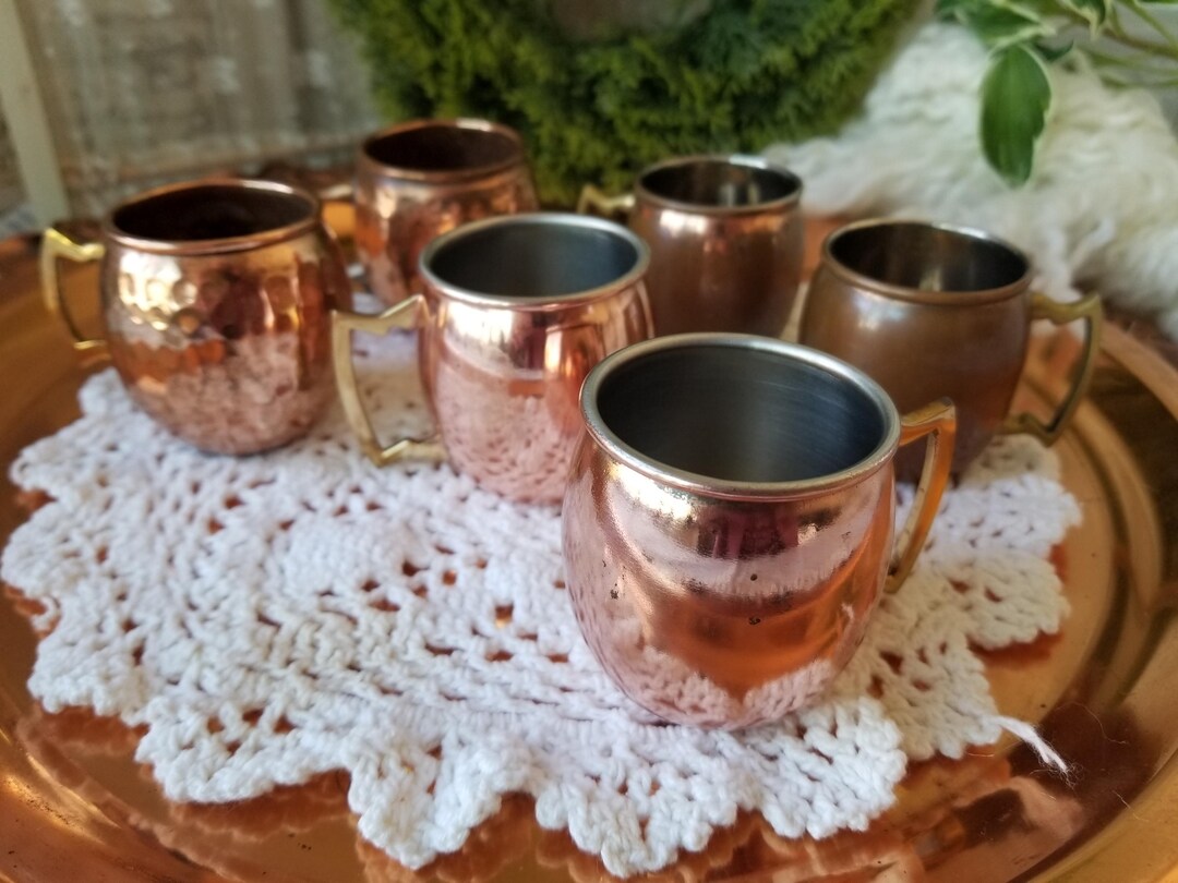 A Pair of Copper Clad Mini Moscow Mugs . These Two Diminutive Moscow ...