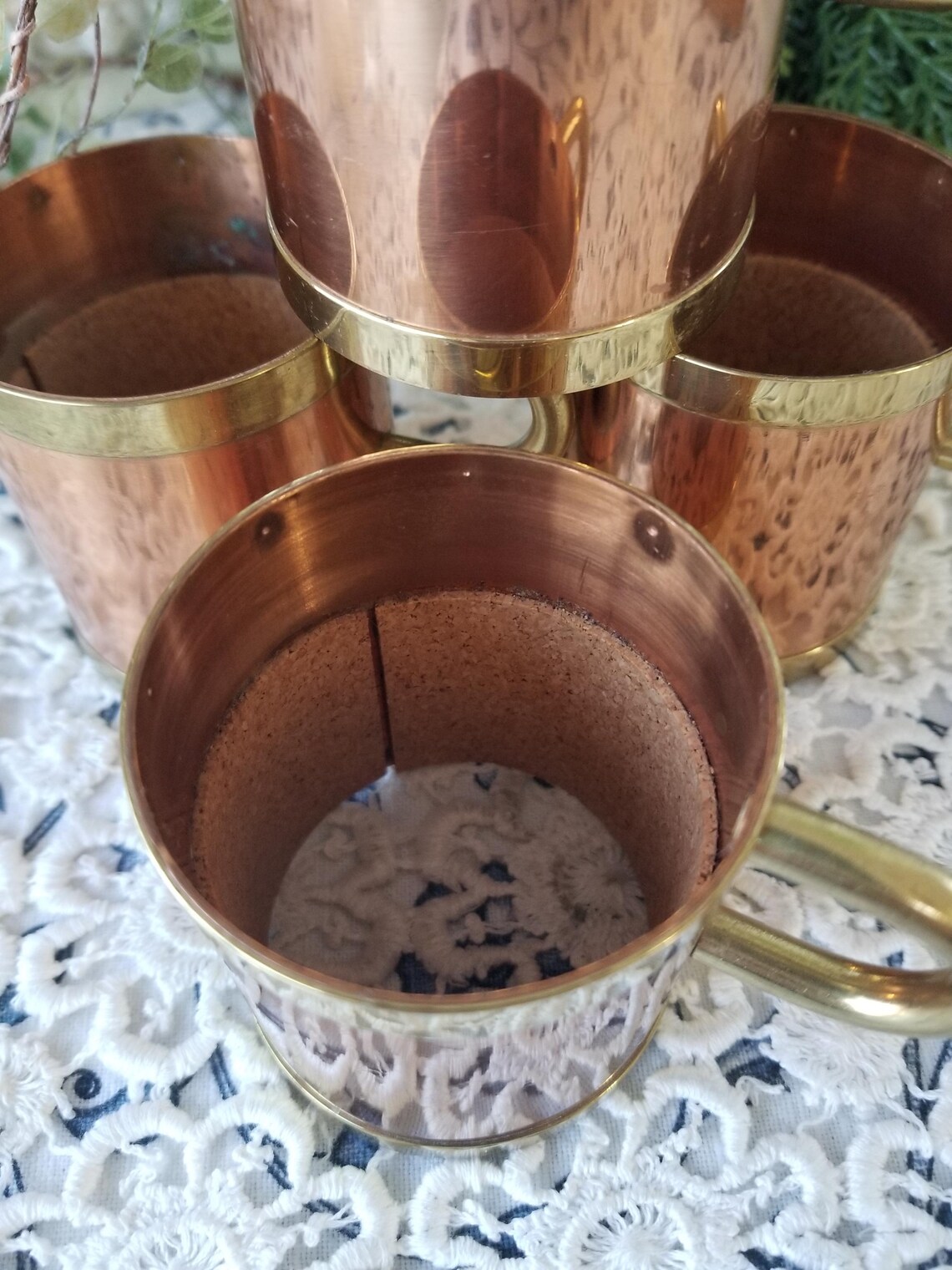 Set of 4 Vintage Beucler Copper Irish Coffee Glass Holders. This Set of ...