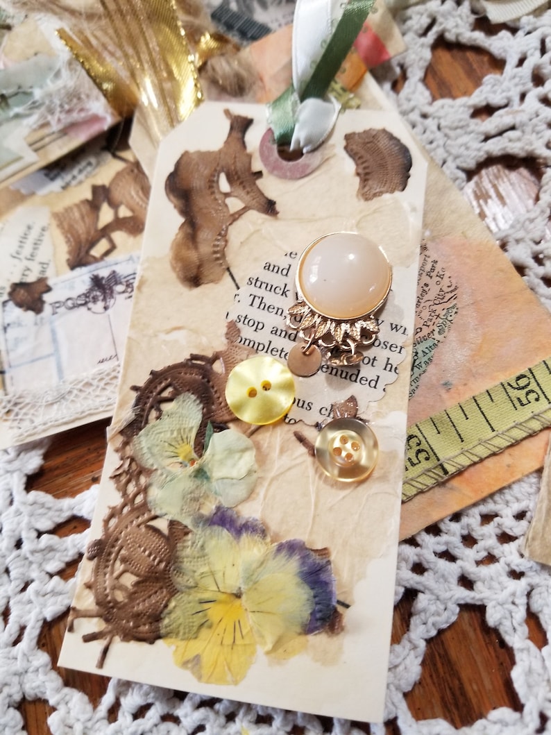 Beautiful Hand Crafted Junk Journal Tags. Each One is Unique in an ...