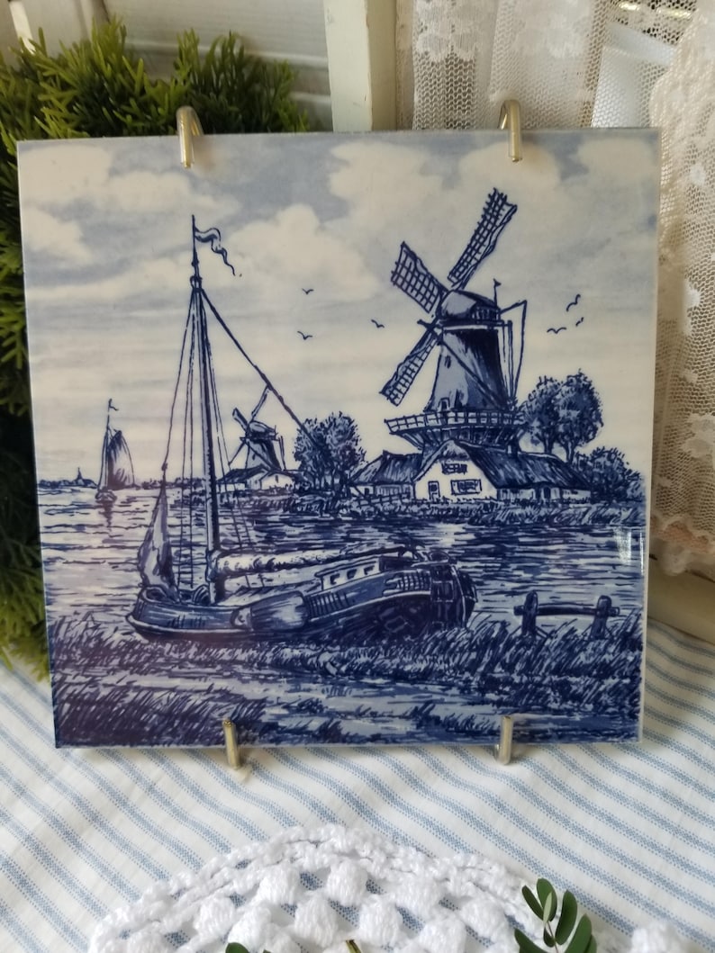 Beautiful Delft Blue and White Ceramic Tiles From Holland. You Choose ...