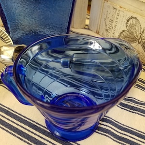 Brilliant Blue Glass Pouring Creamer Would Be Great for a - Etsy