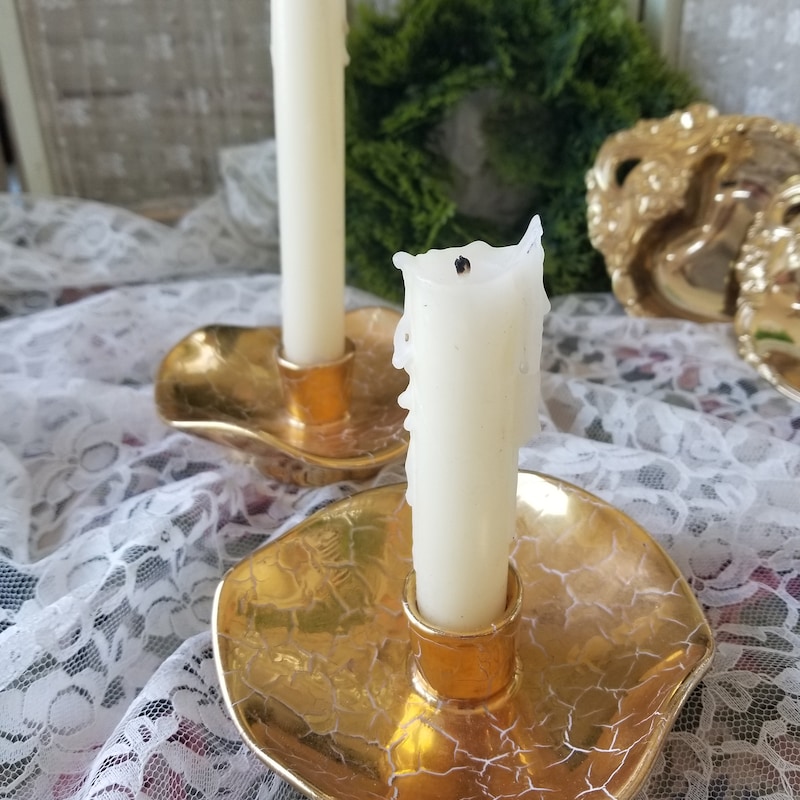 Gold Candlesticks - Etsy