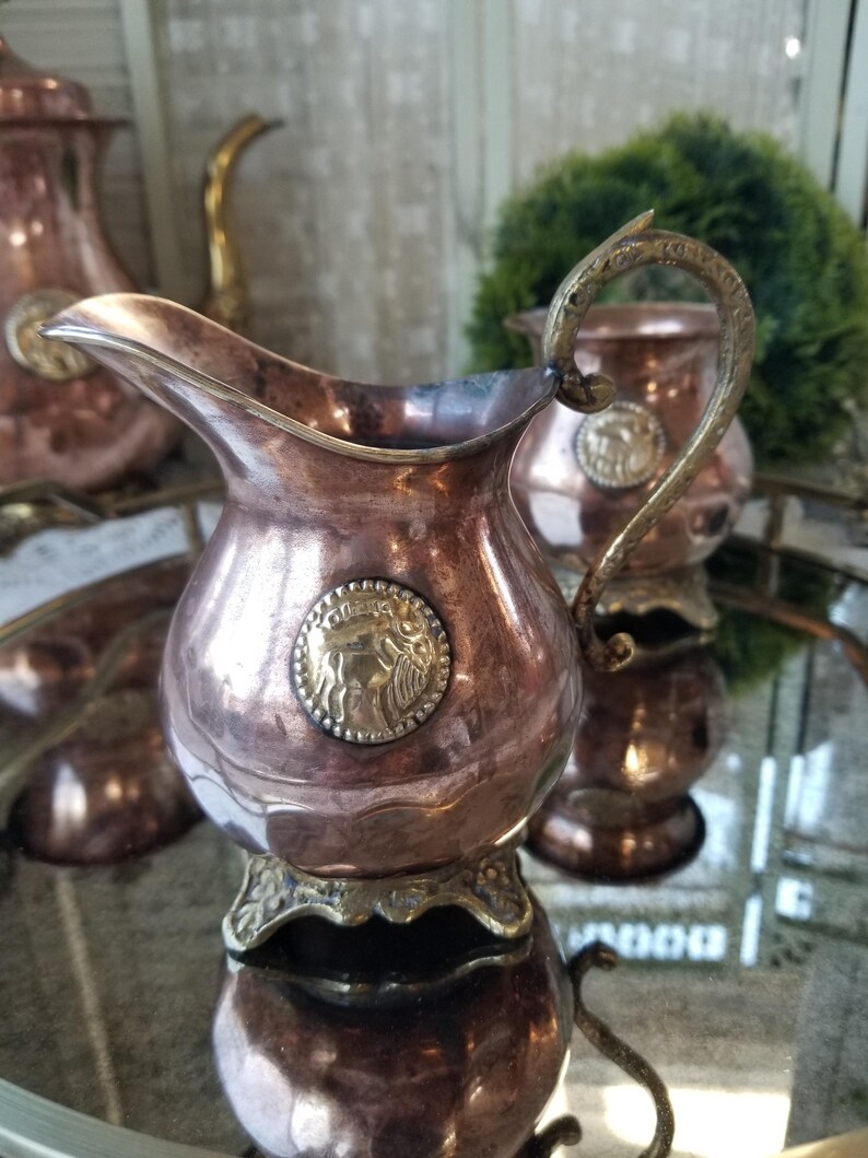 Extraordinary Set of Beautiful Rustic Moroccan Gazelle Copper and Brass ...