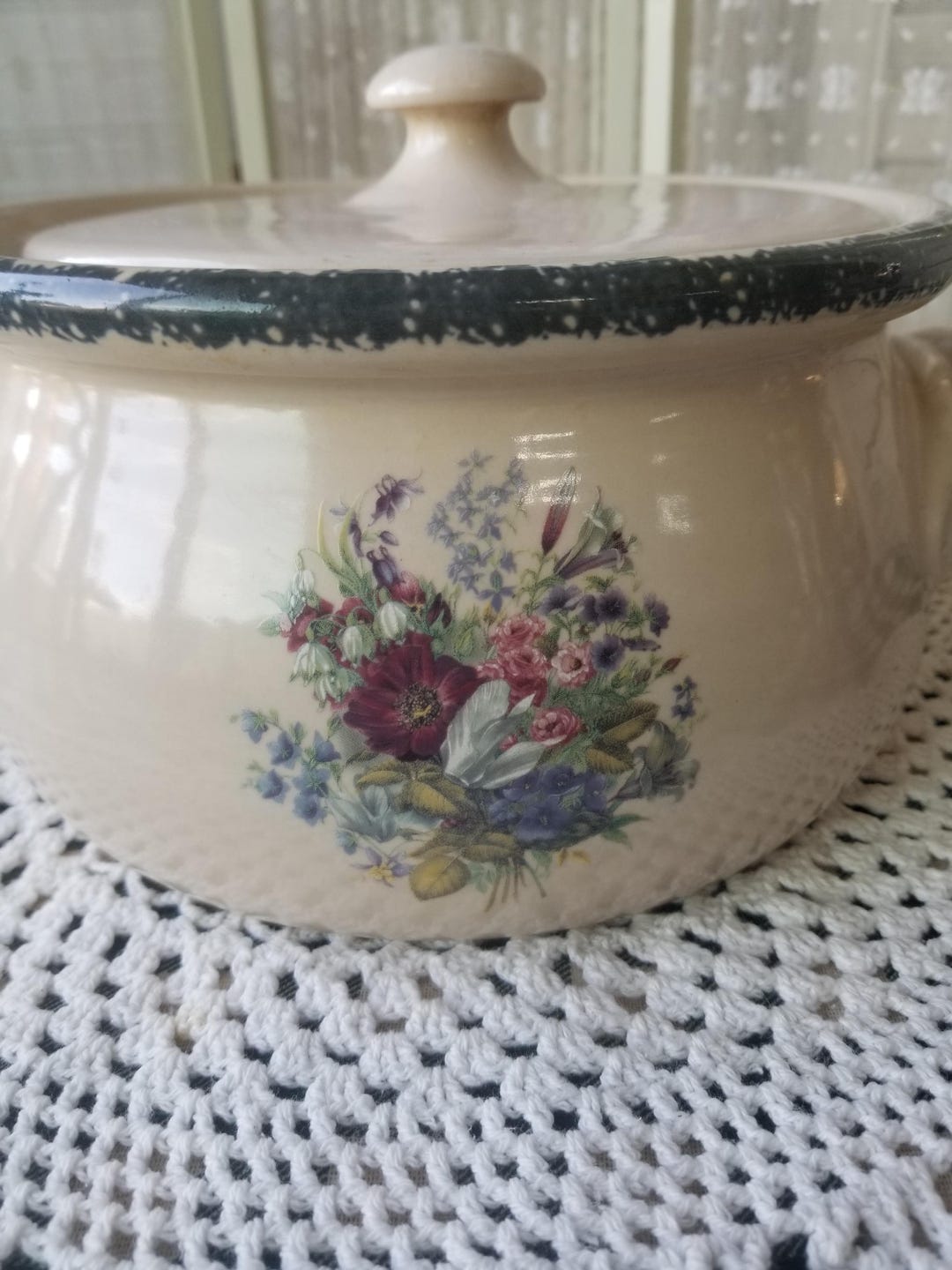 Heavy Duty Vintage Stoneware Casserole Dish. This Home & Garden Party ...