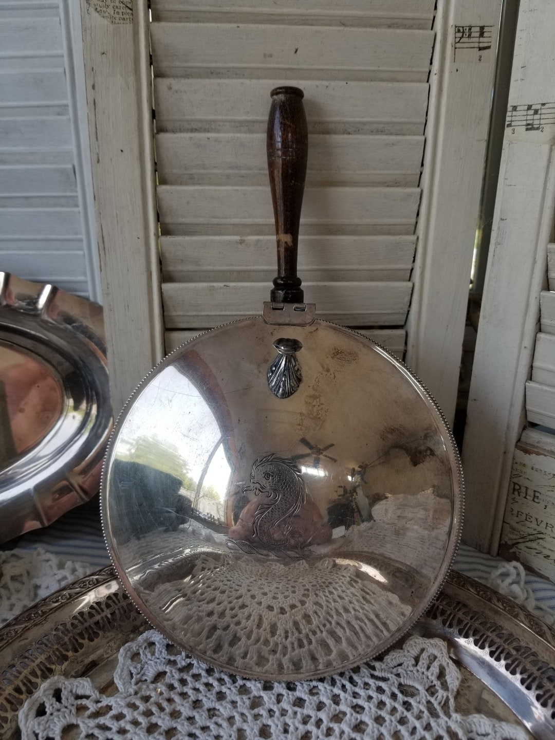 Gorgeous English Regency Era Silverplated Silent Butler. This Silver ...