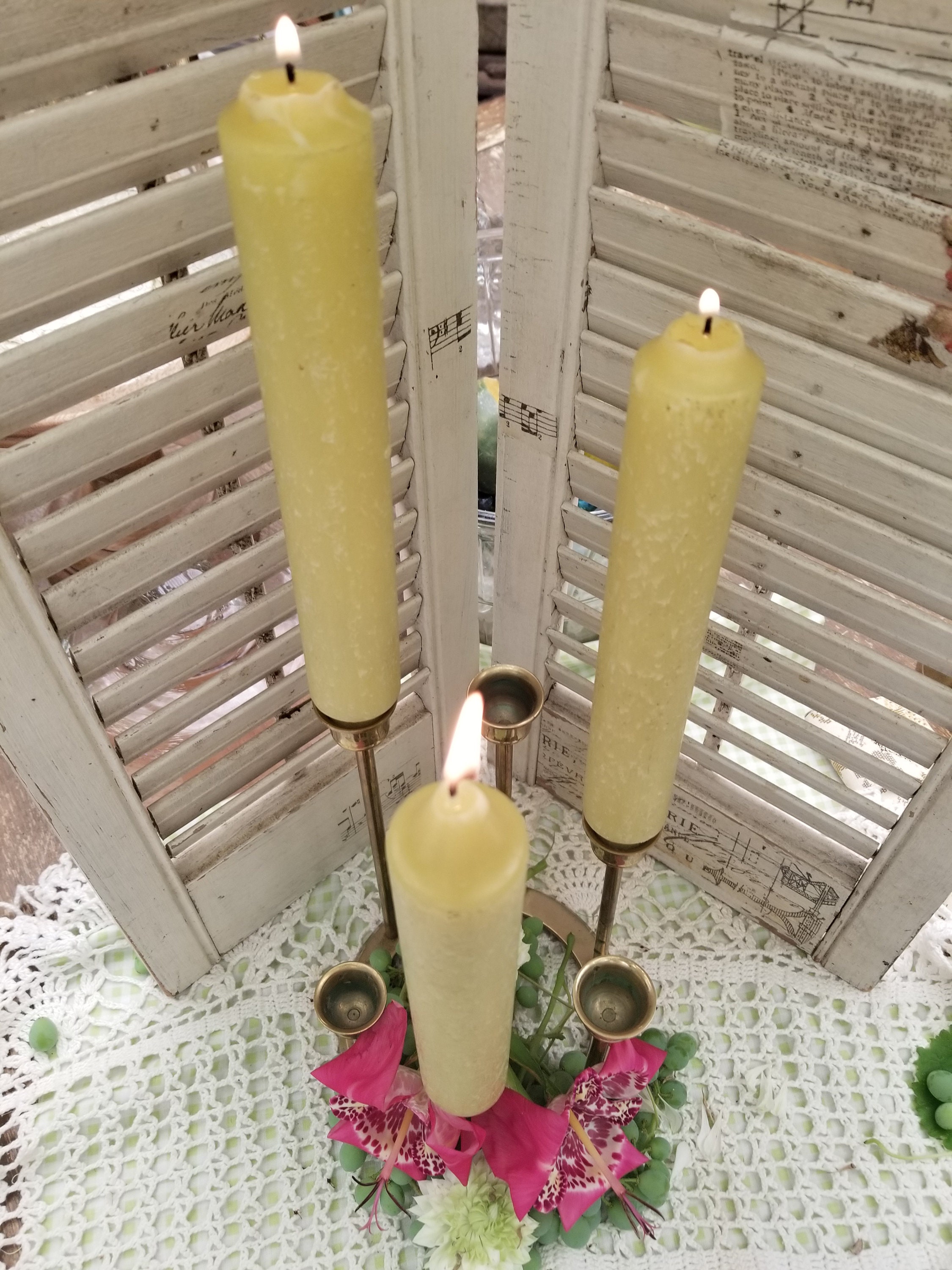 Midcentury Modern Brass Candlestick Ring. This Versatile Ring of 6 ...