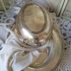 Delicious Selection of Seven Silver Plated Covered Serving Dishes ...