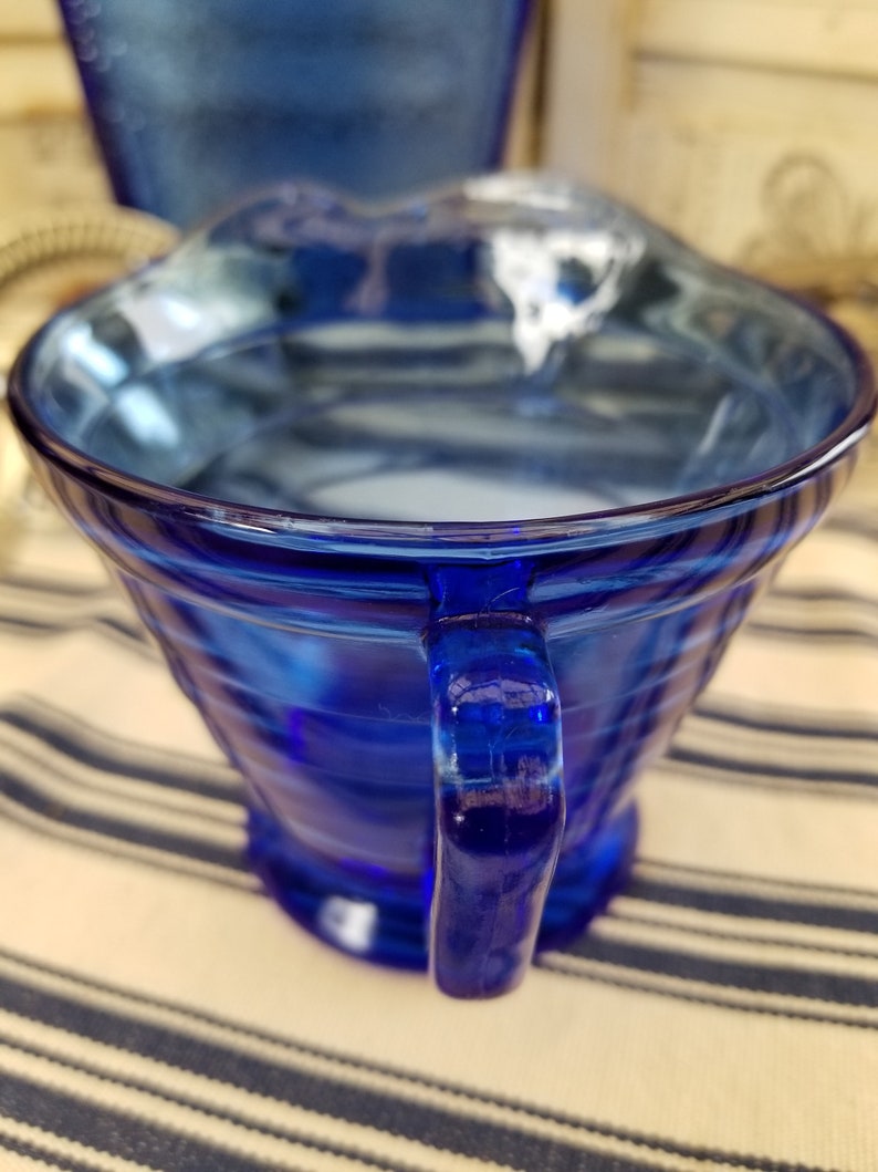 Brilliant Blue Glass Pouring Creamer Would Be Great for a - Etsy