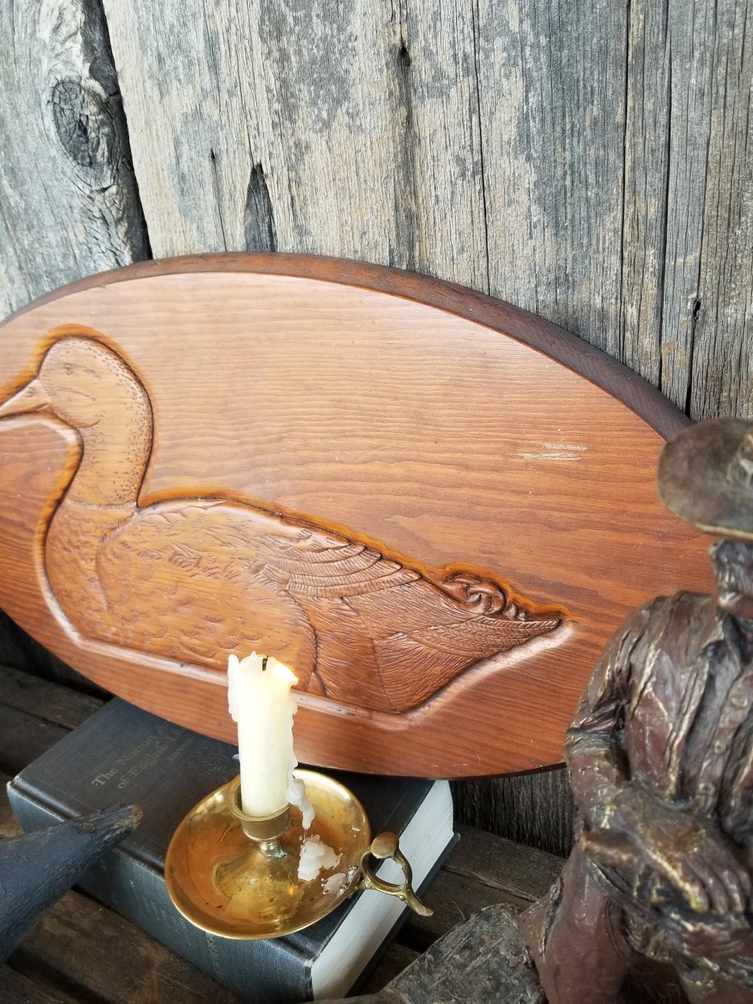 This Beautiful Wooden Duck Wall Plaque Makes Delightful Cabin Decor ...