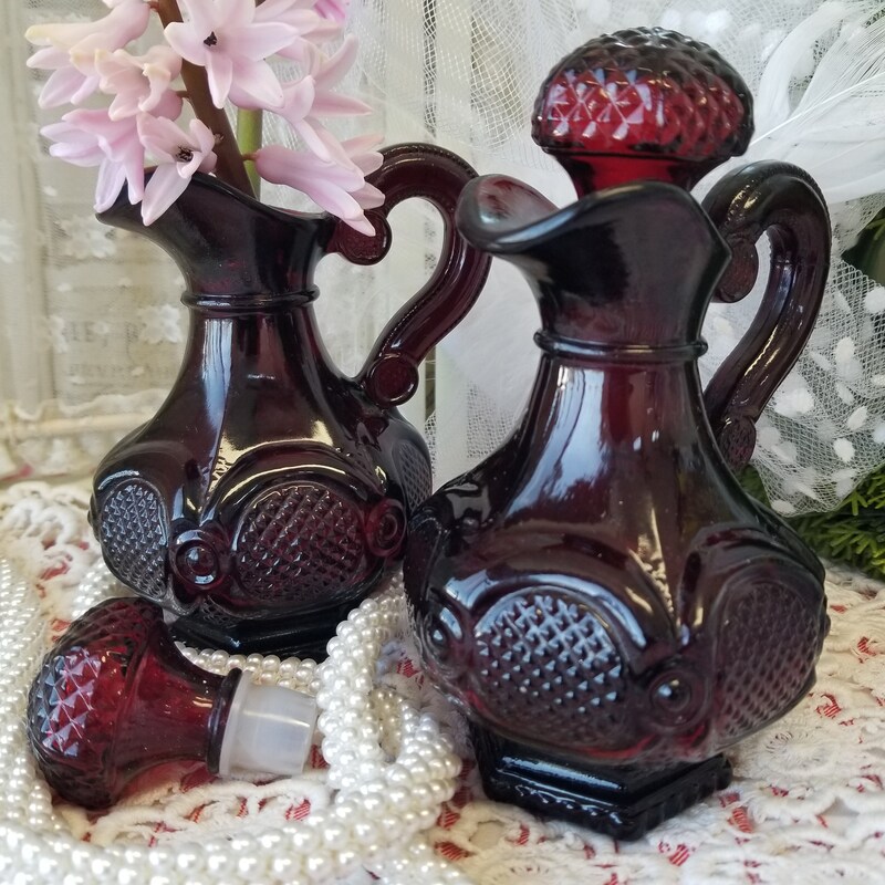 Avon Red Glass - Etsy