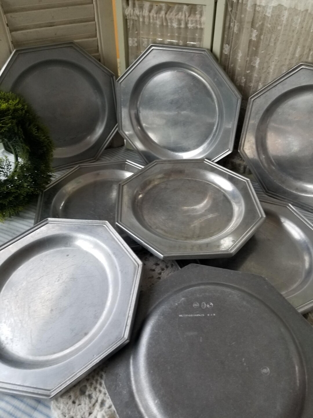 Vintage Wilton Single Pewter Plate. so Many Colonial or Renaissance ...