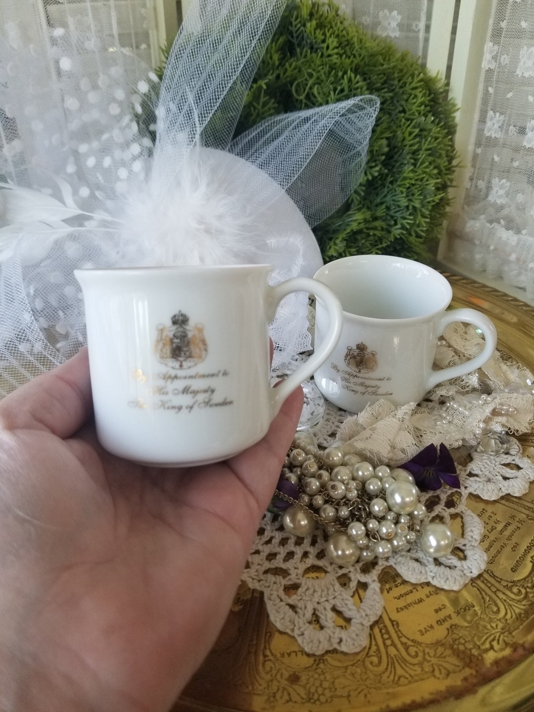 Sip Your Espresso in Style From These 'king of Sweden' Porcelain Cups ...