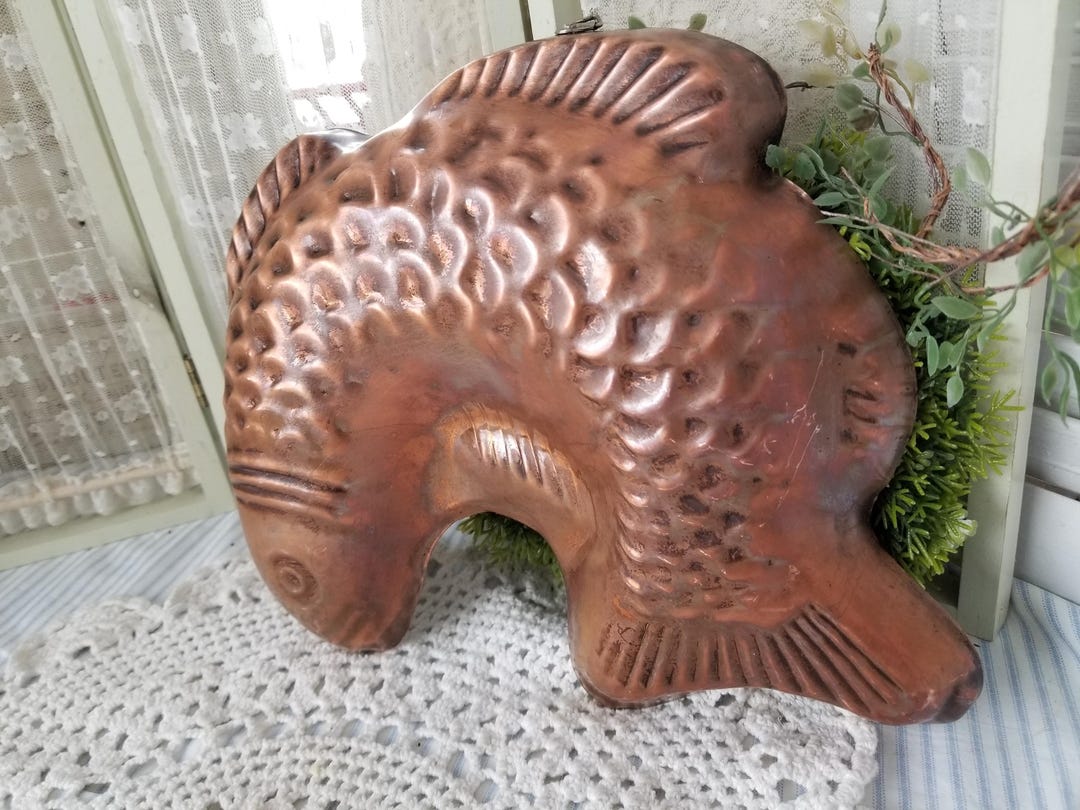 Charming and Delicious Rustic Salmon Fish Mold. This Copper Mold is ...