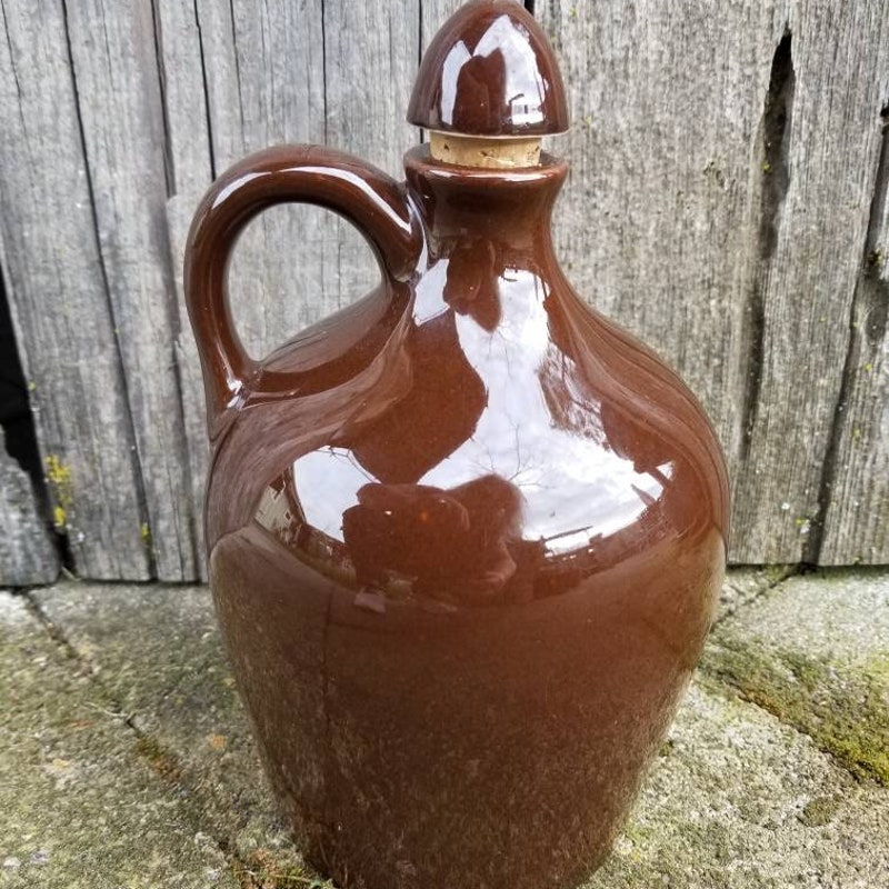 Brown Whiskey Jug - Etsy