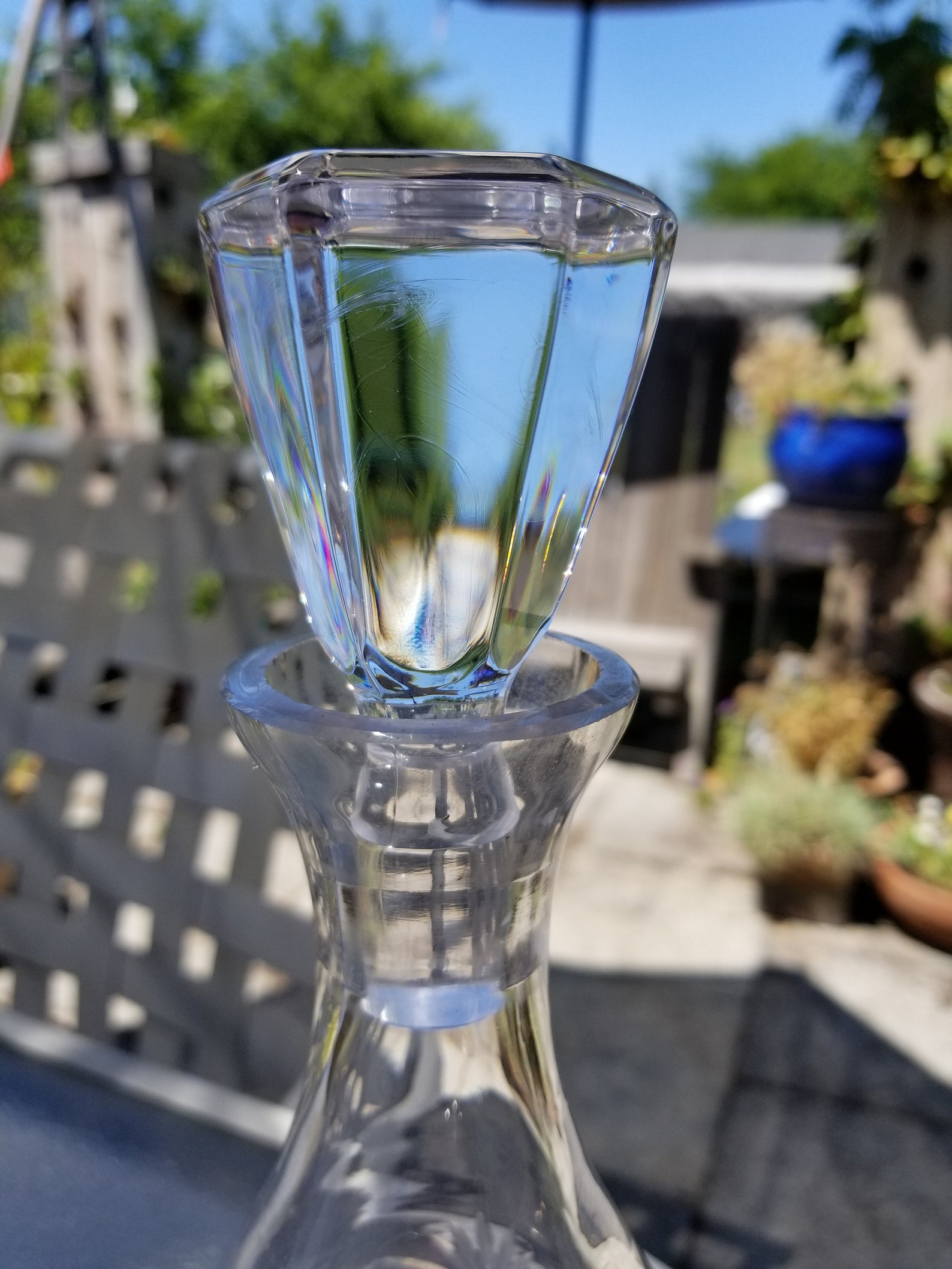 Exquisite French cut crystal decanter. Sparkling crystal | Etsy