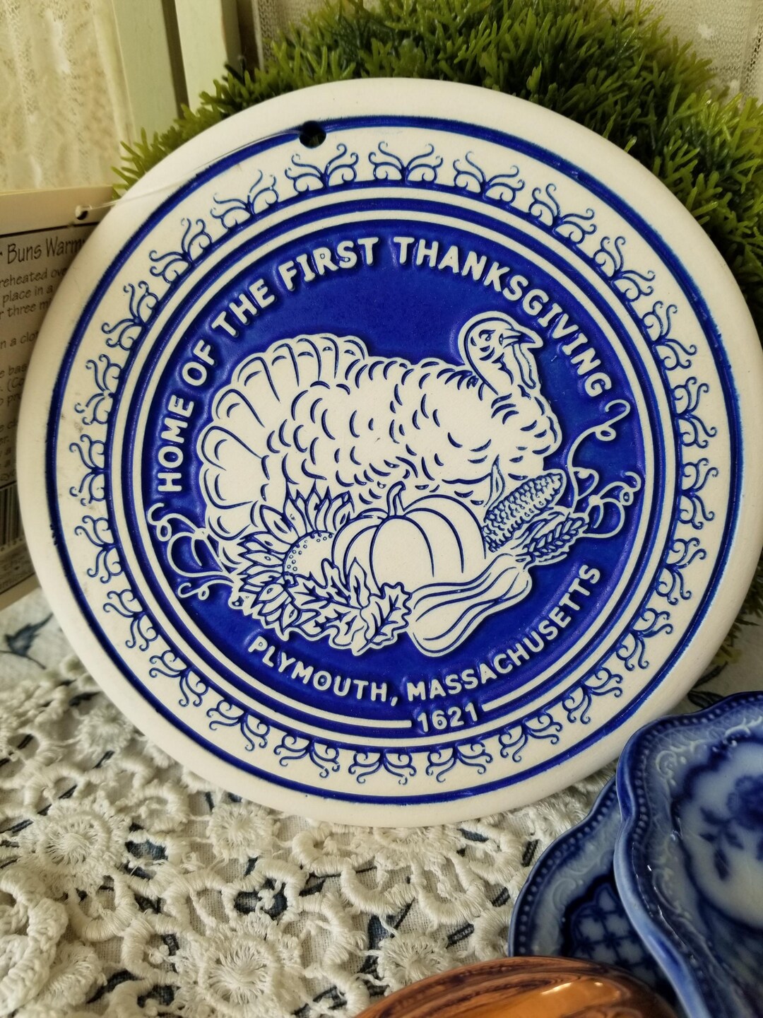 This Seneca Ceramic Bread Warmer Commemorates the First Thanksgiving in ...