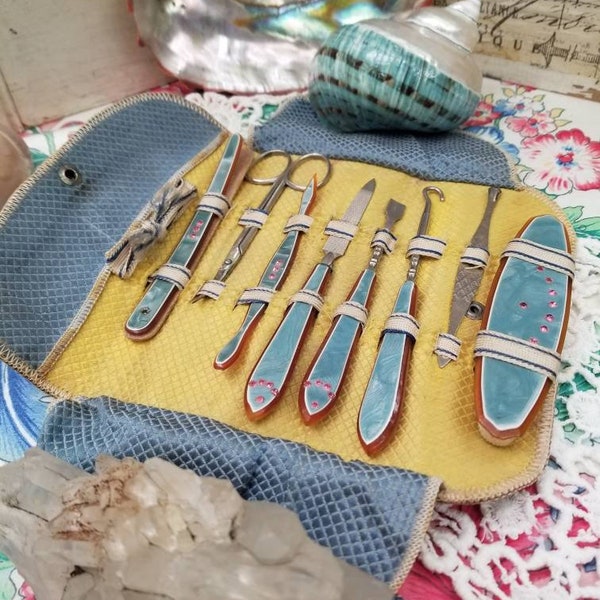 Antique Manicure Set - Etsy