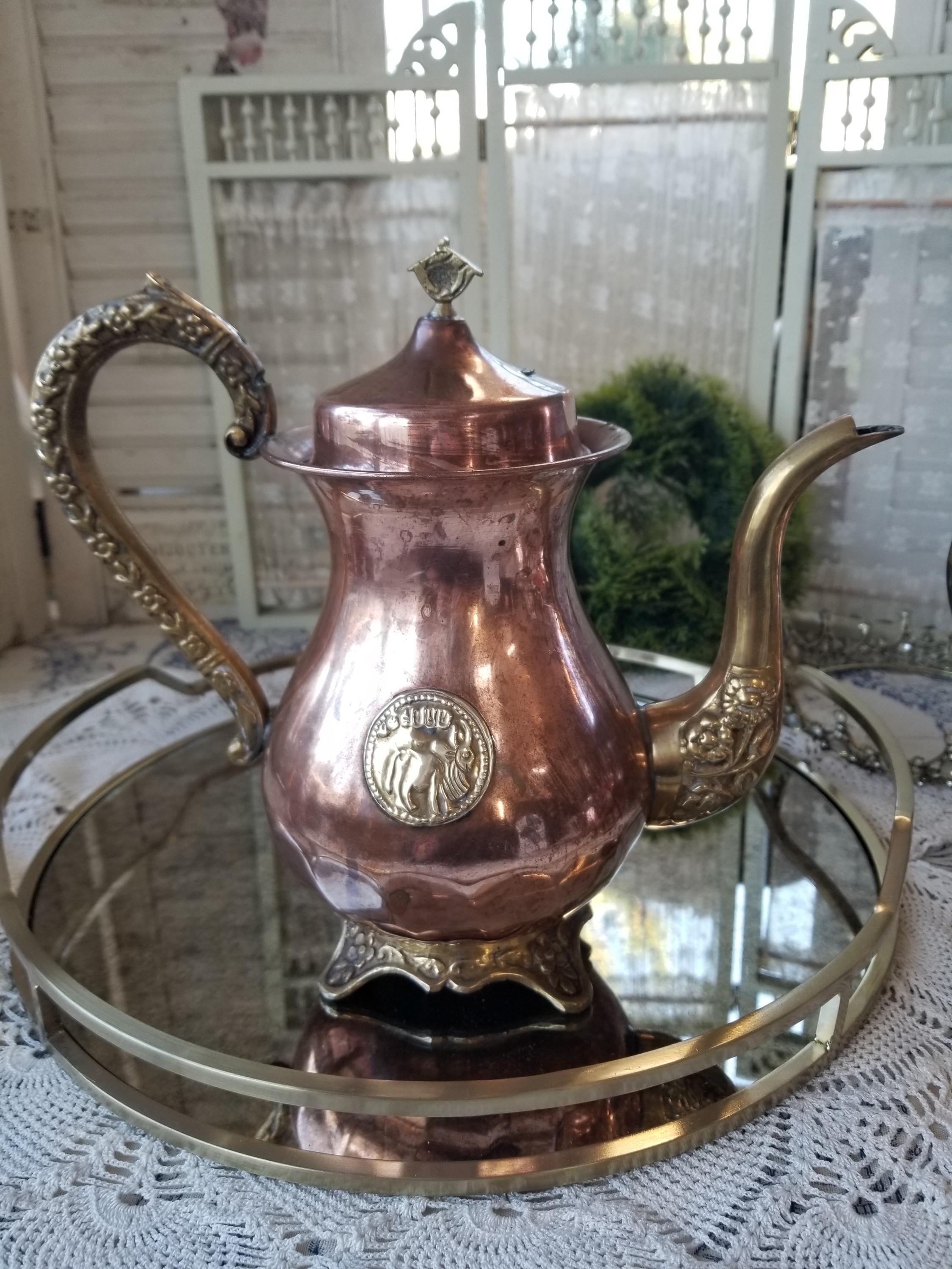 Extraordinary Set of Beautiful Rustic Moroccan Gazelle Copper and Brass ...