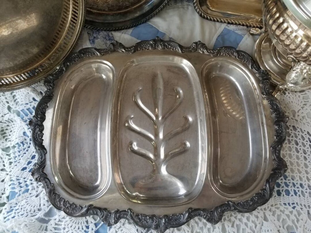 Beautiful Vintage Silver Plate Platter. This English Silverplate by ...