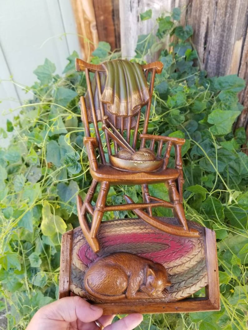 Grandma's Rocking Chair and Her Knitting Project Are - Etsy