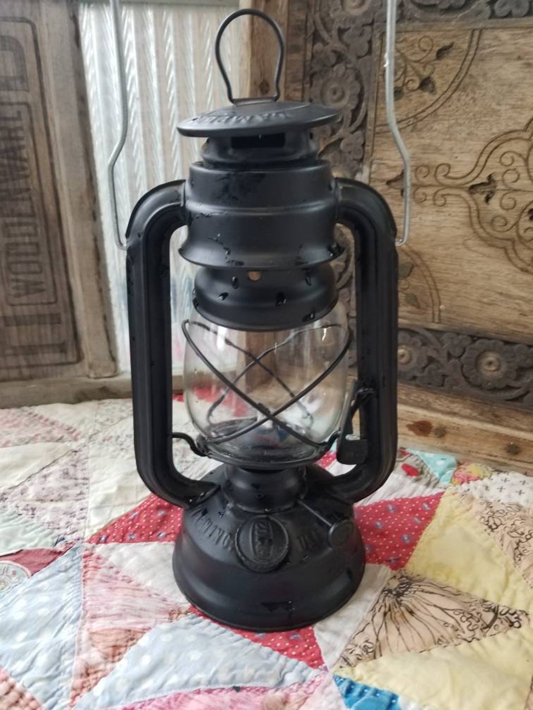 Primitive Matt Black Lamplight Farms Vintage Oil Lantern. This - Etsy