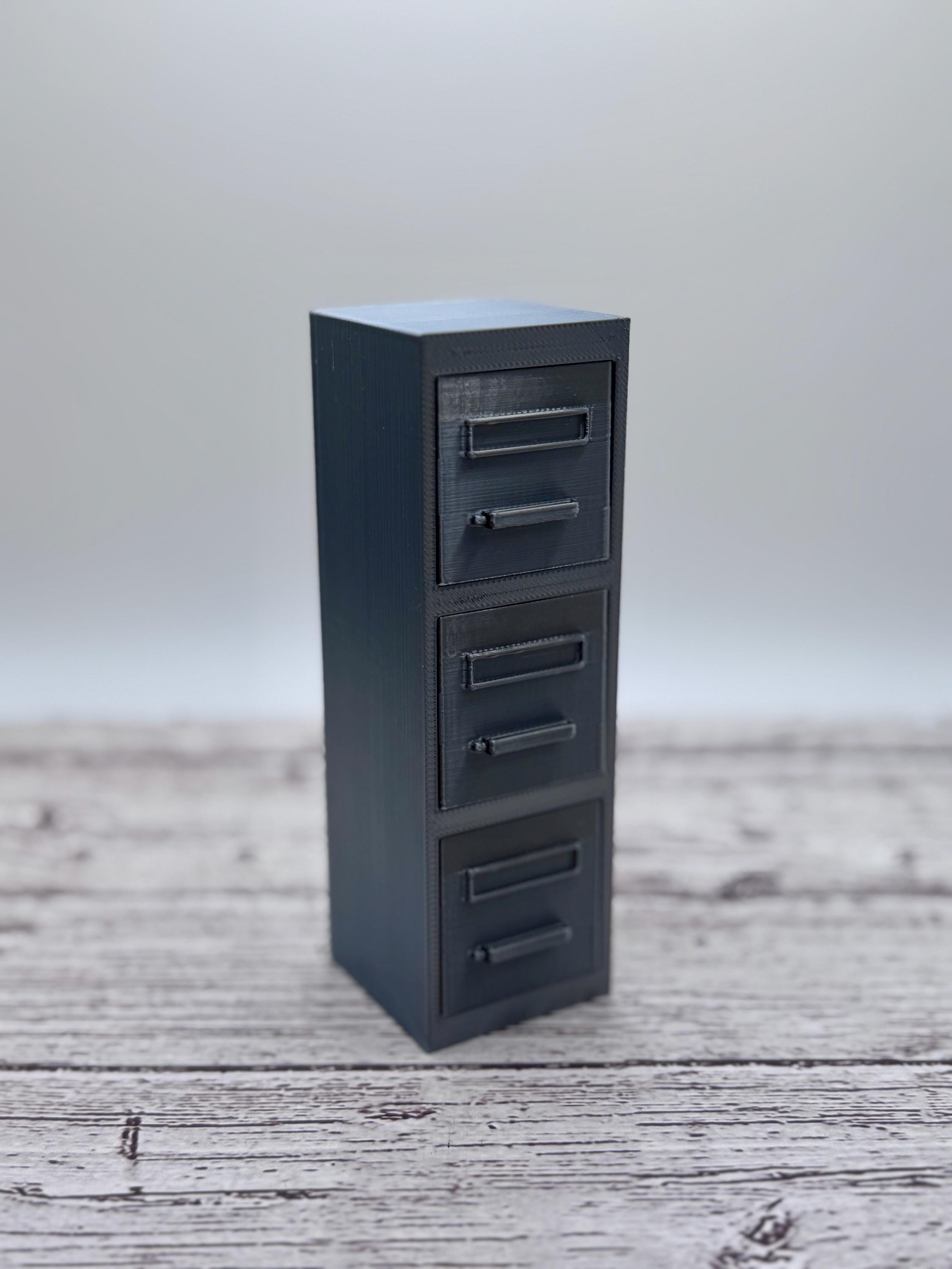 Mini Filing Cabinet | 3D Printing | Digital File | Video Games - Etsy