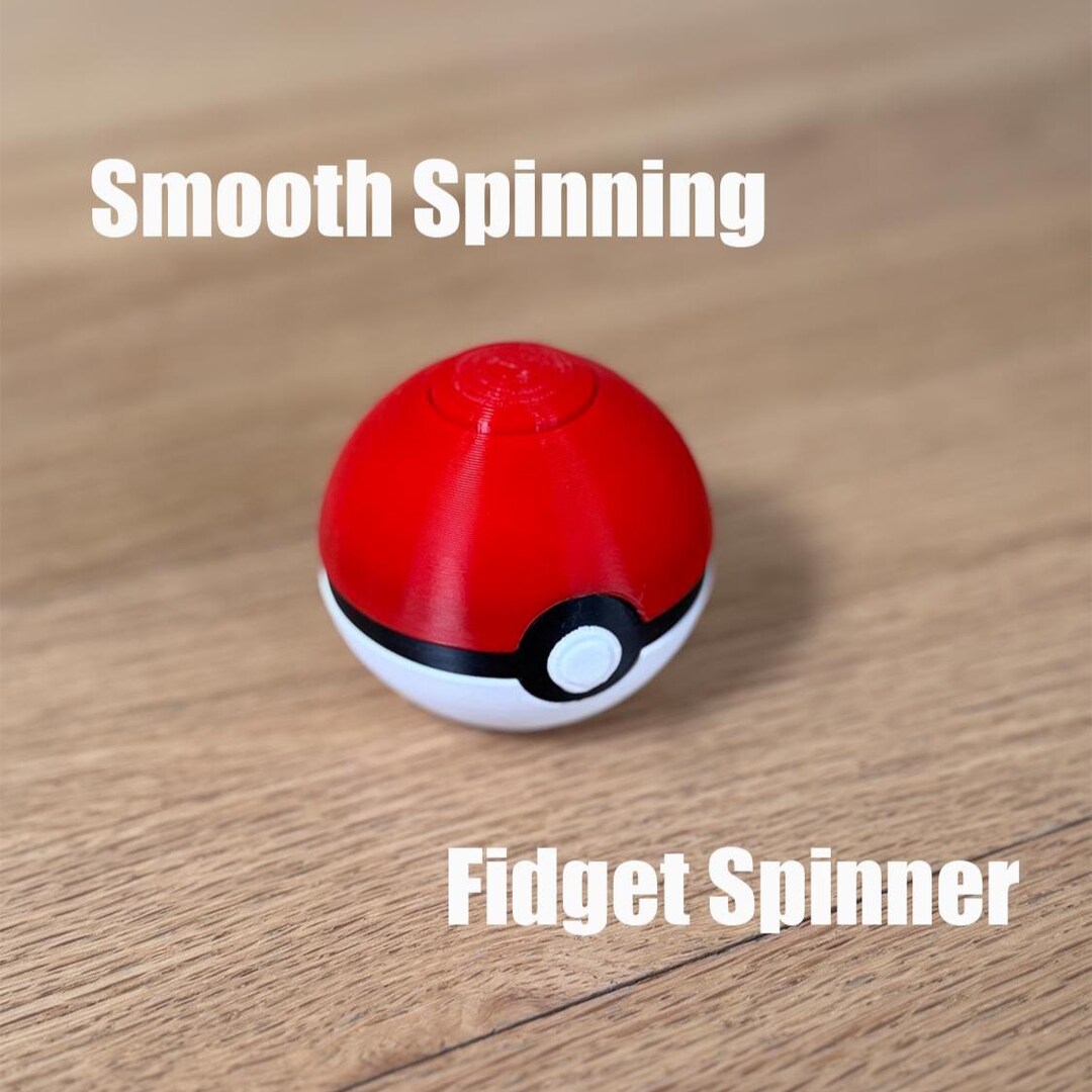 Fidget Spinner Poke Ball | Video Game | Nintendo | 3D Printed - Etsy