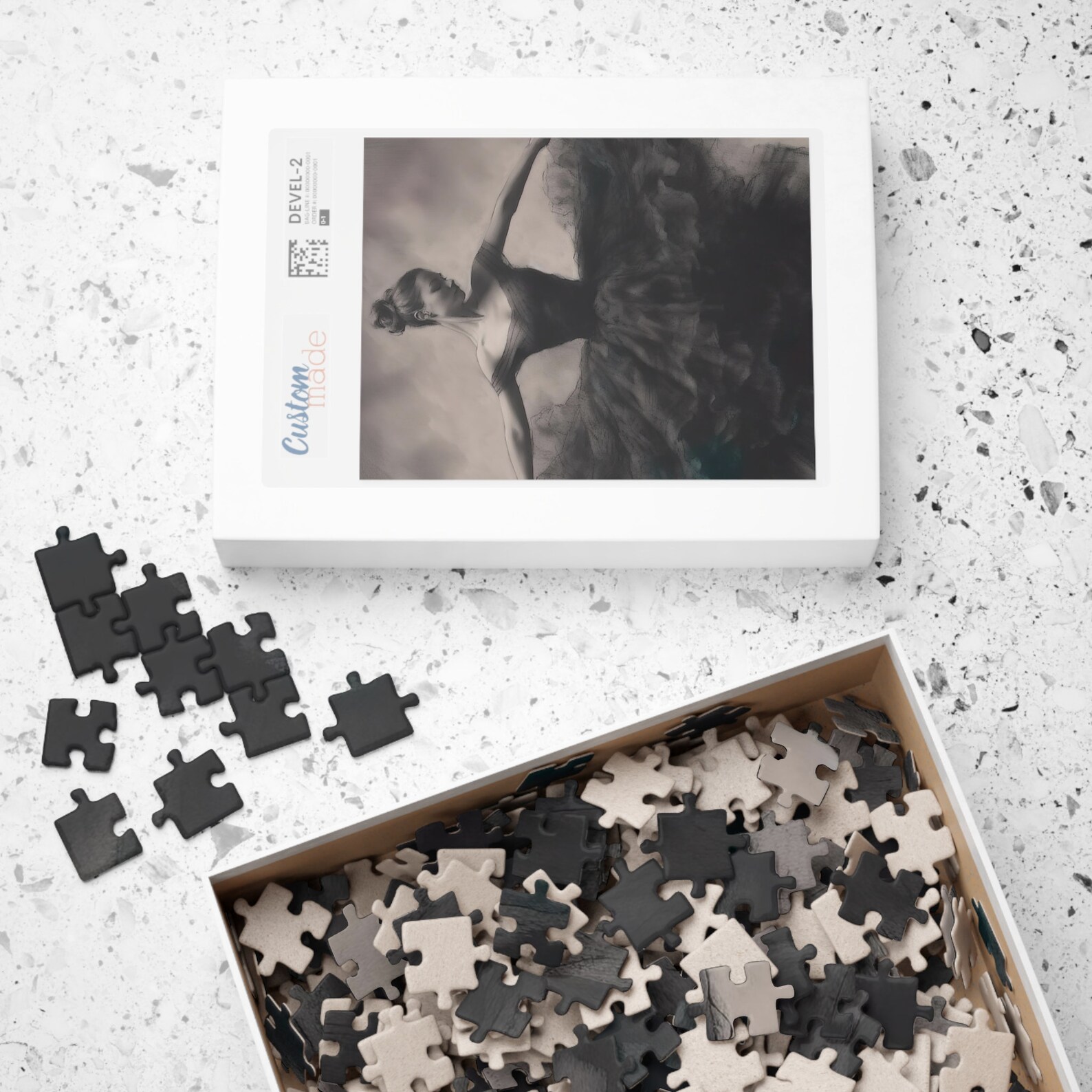 Ballet Dancer Puzzle | Black & White Artwork | Engaging and Challenging ...