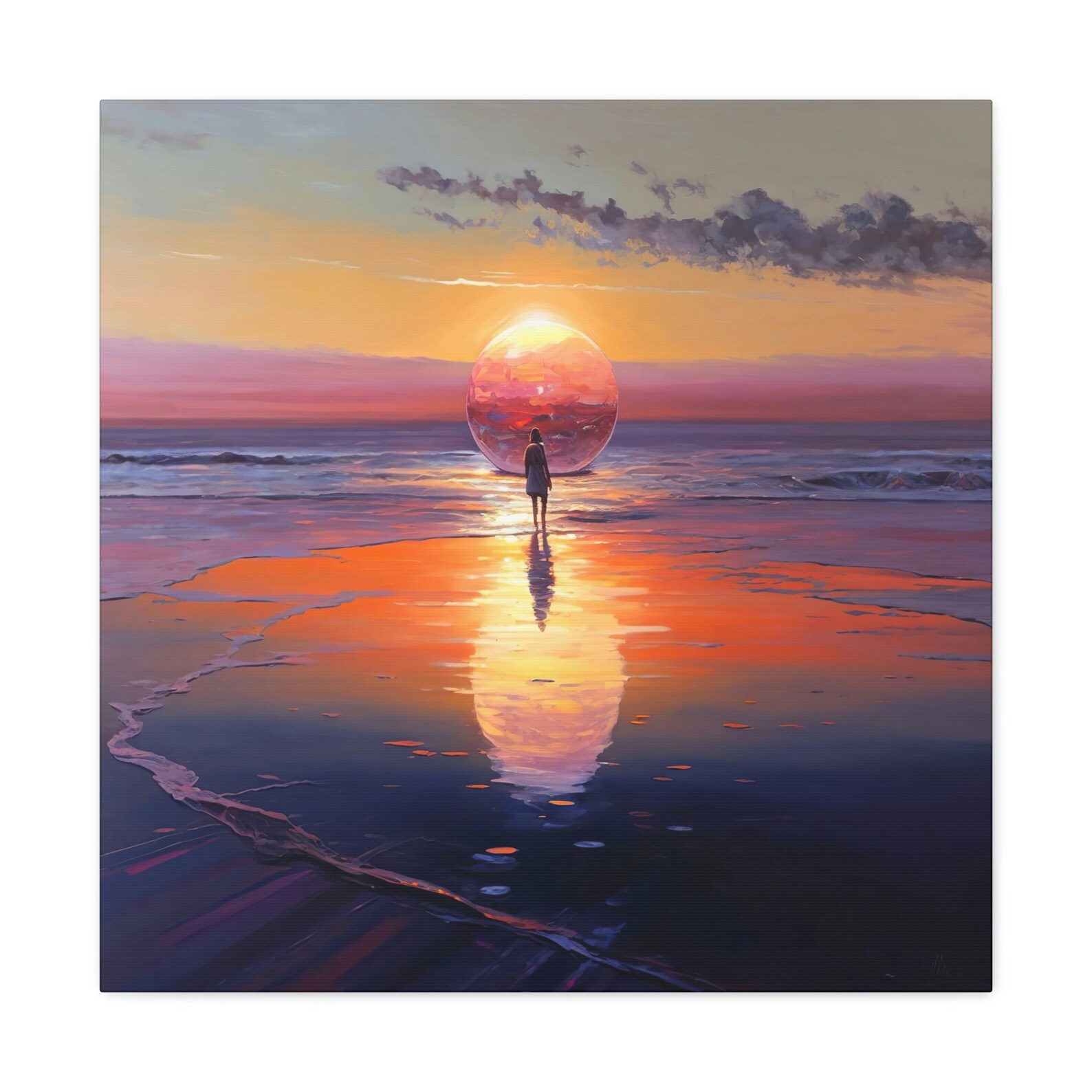 Glossy Morning Sunrise Art Canvas Gallery Wraps - Etsy