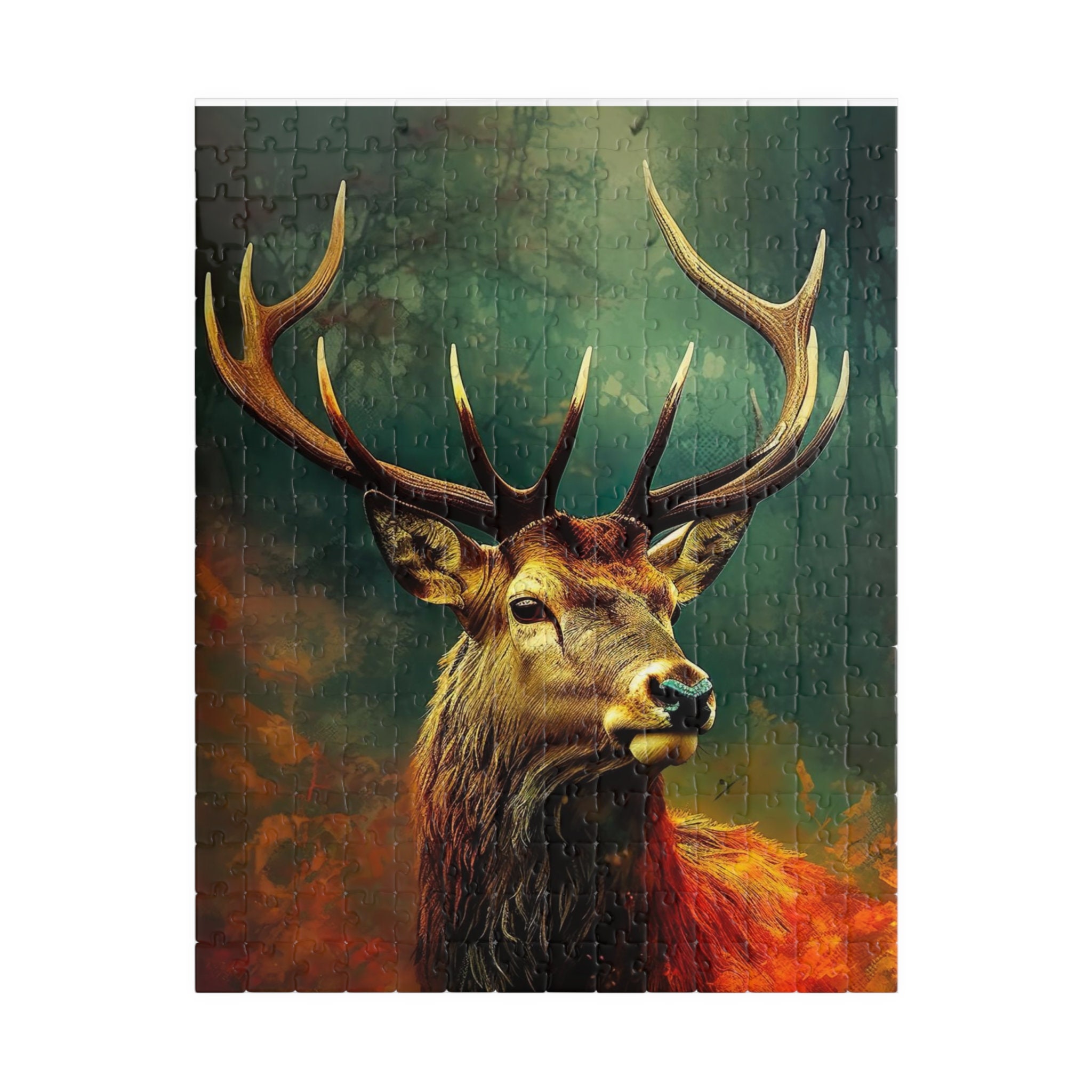 Puzzle|dramatic Style Deer Artwork | Captivating Puzzle for Art ...