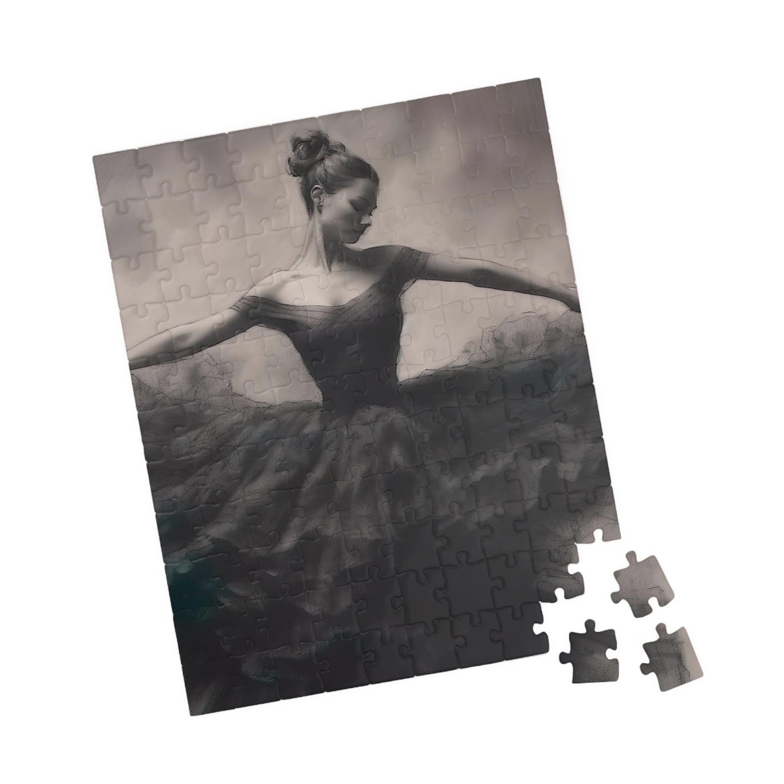 Ballet Dancer Puzzle | Black & White Artwork | Engaging and Challenging ...
