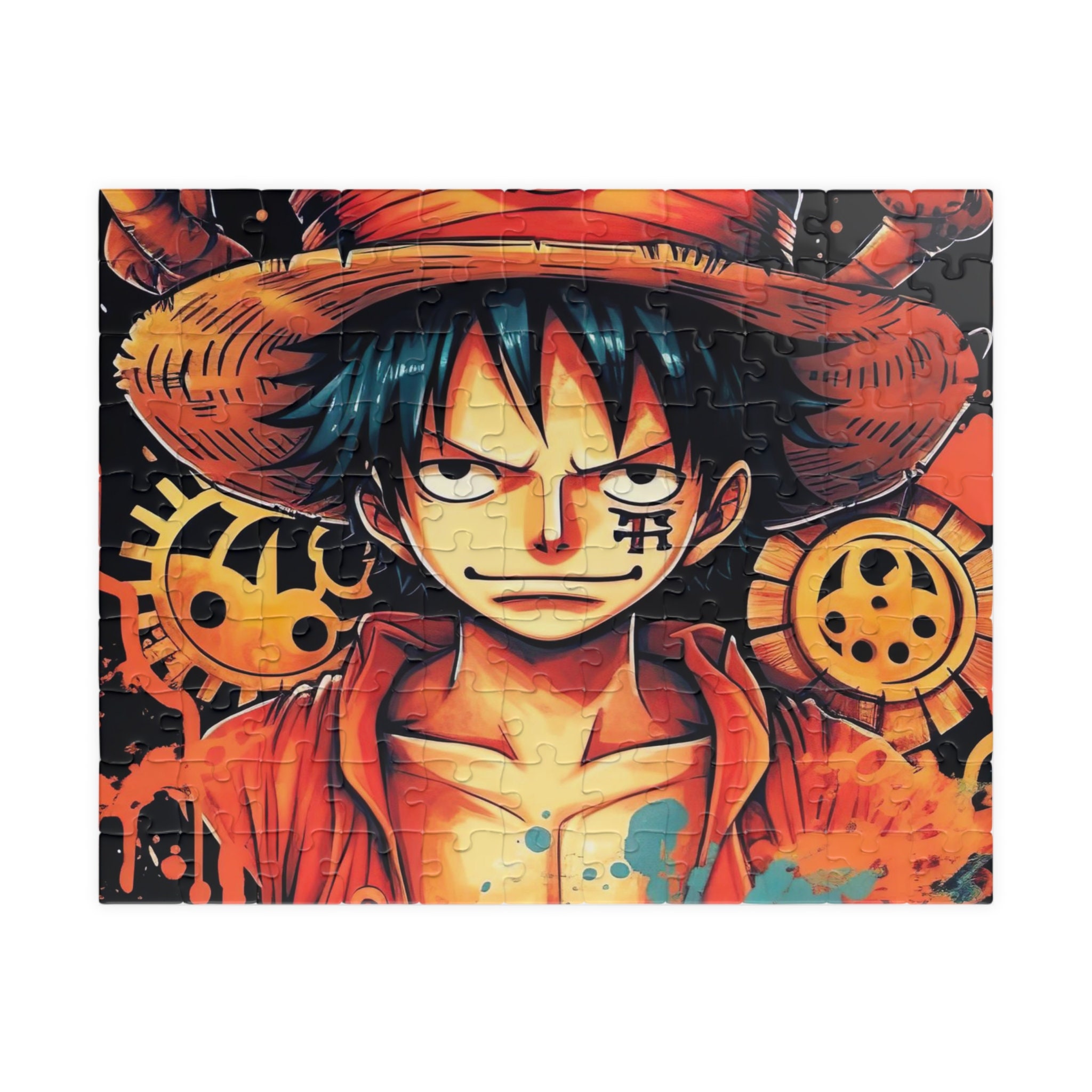 One Piece Luffy Jigsaw Puzzle | Anime Artwork - Etsy