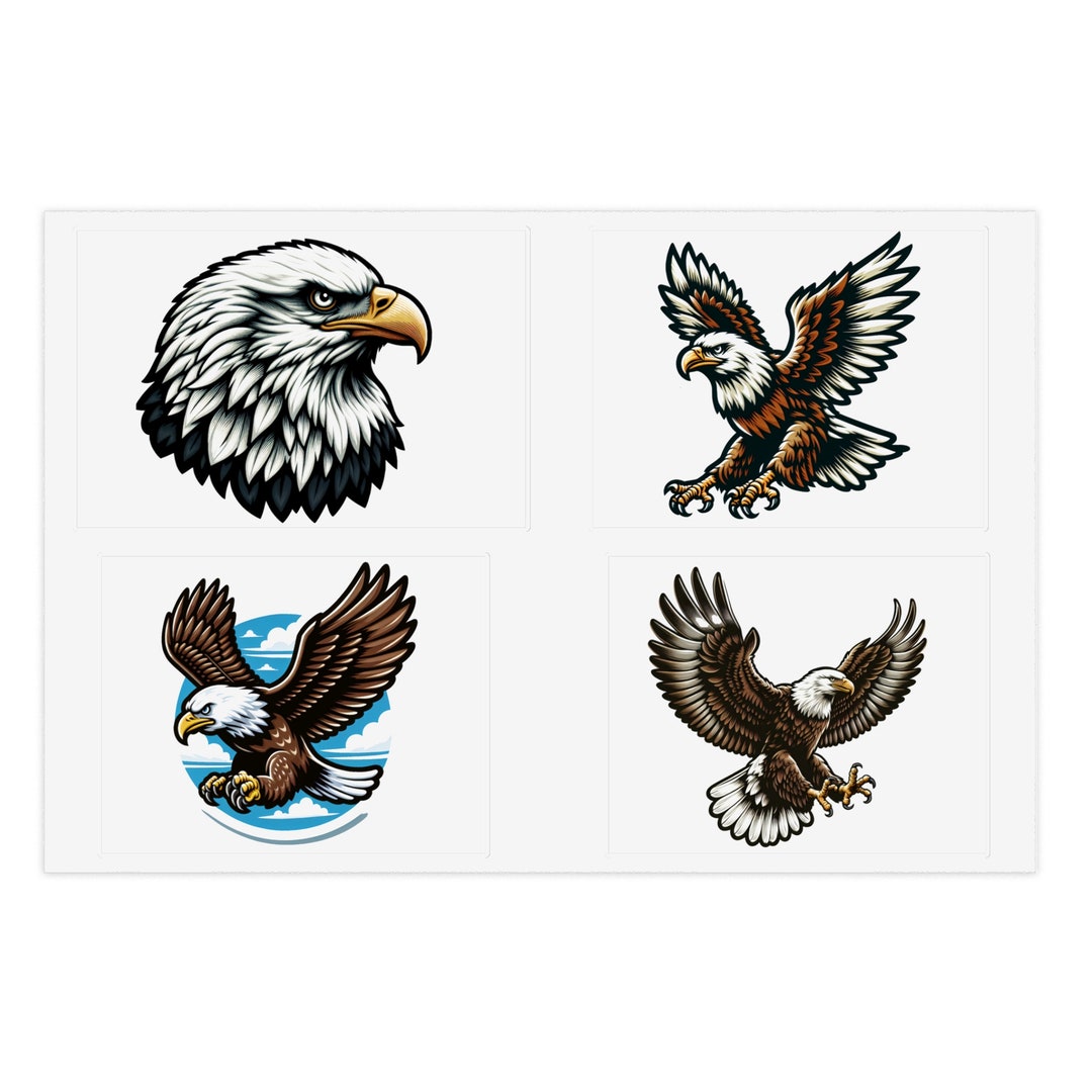 Bald Eagle Vinyl Decal Sticker: Embodying Freedom & Power - Etsy