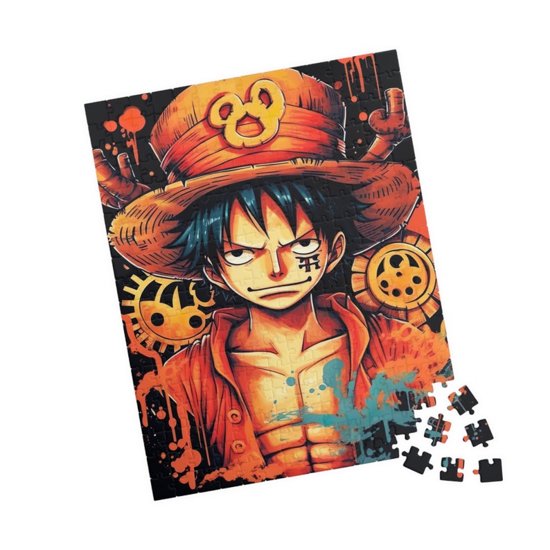 One Piece Luffy Jigsaw Puzzle | Anime Artwork - Etsy