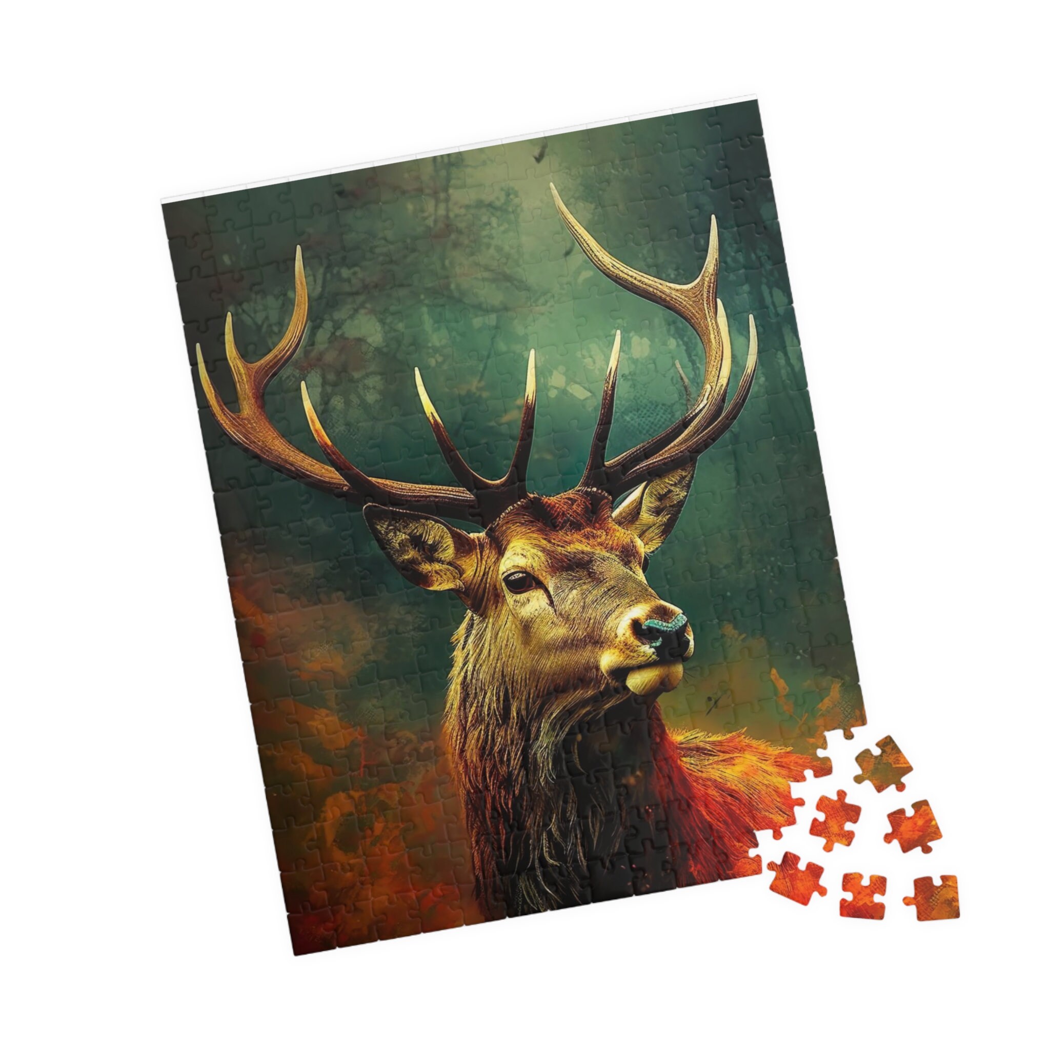 Puzzle|dramatic Style Deer Artwork | Captivating Puzzle for Art ...