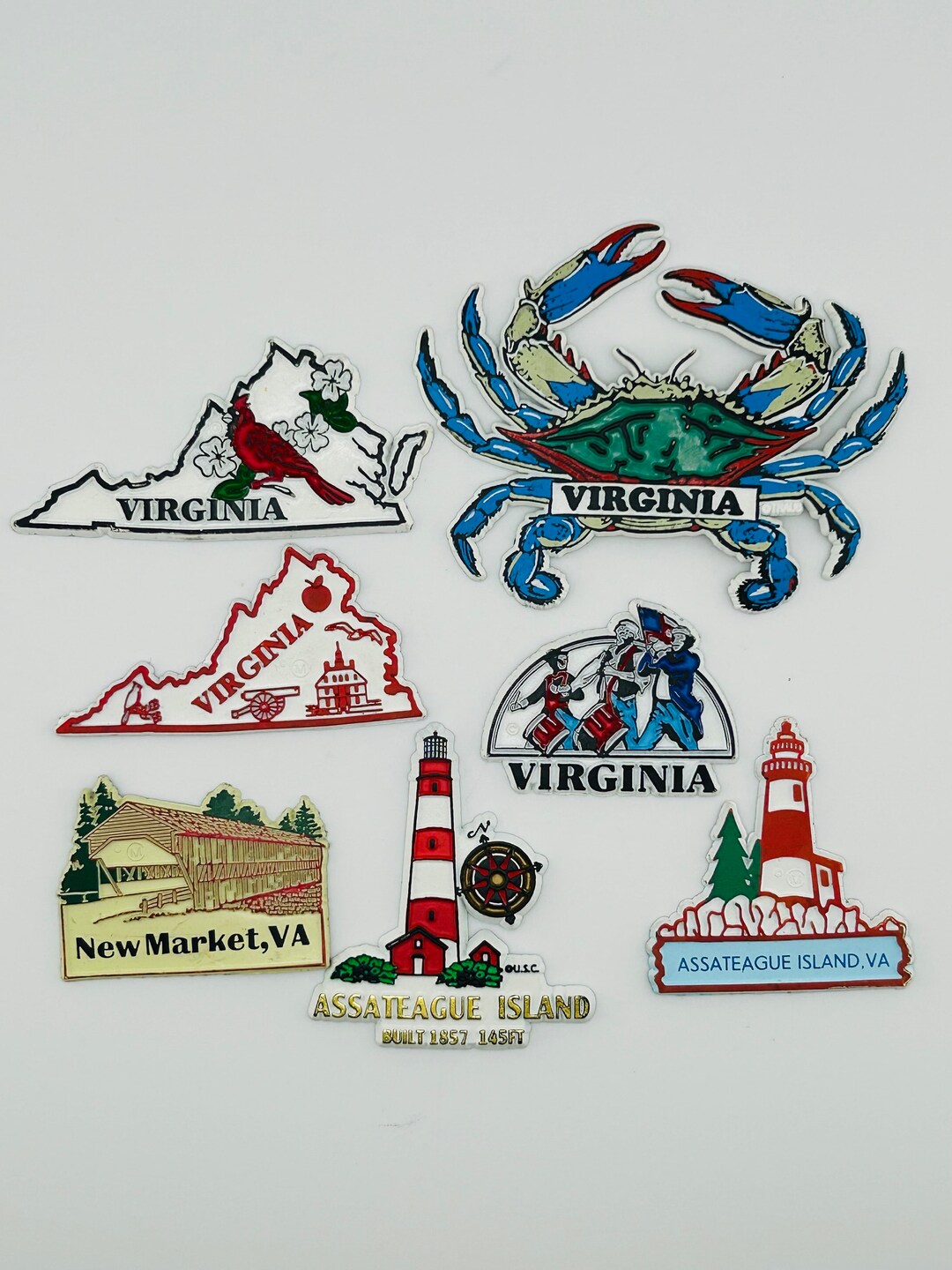 Virginia Travel Magnets, Souvenir Magnets From Virginia, Virginia State ...