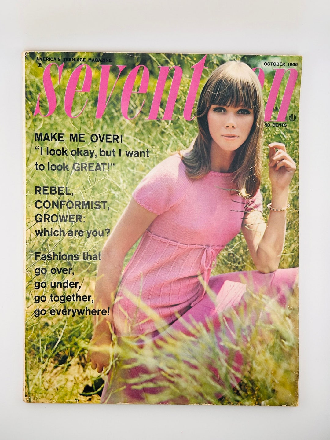 Vintage 1966 Seventeen Magazines, March, October, November 1966 ...