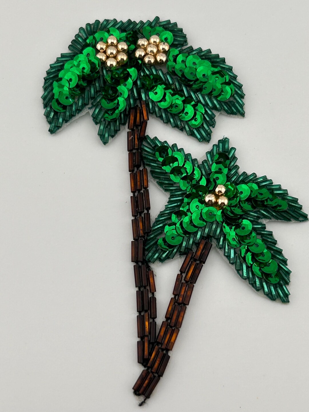Sequin and Beaded Appliquéd Palm Trees - Etsy