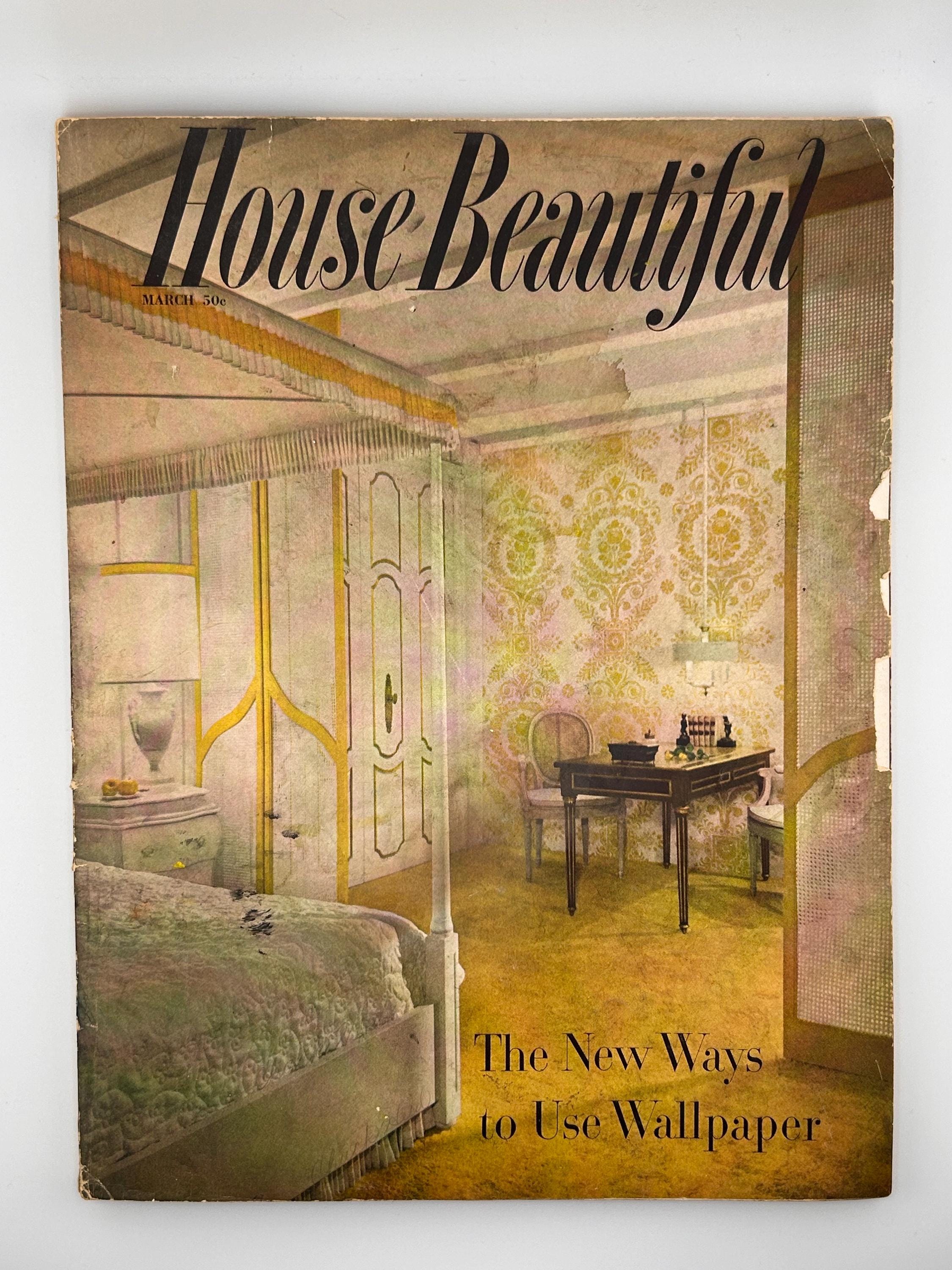 Vintage House Beautiful Magazine, March 1958 - Etsy
