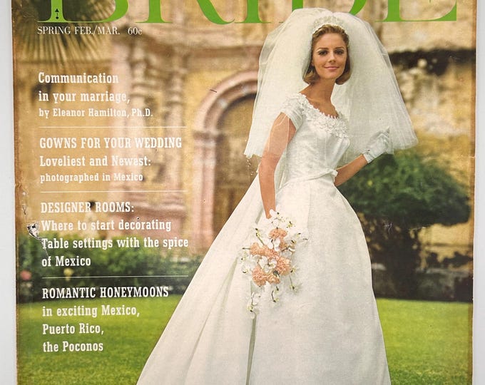 Vintage Modern Bride Magazine, Spring Feb/mar 1965 - Etsy